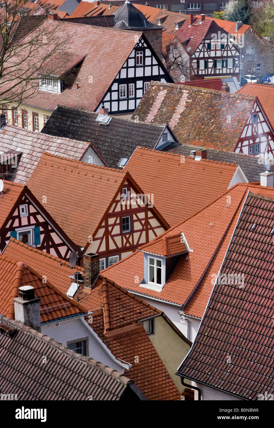 Rooves of Benheim Germany Stock Photo - Alamy