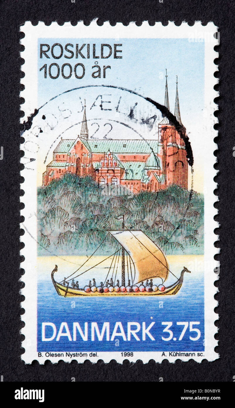 Danish postage stamp Stock Photo - Alamy