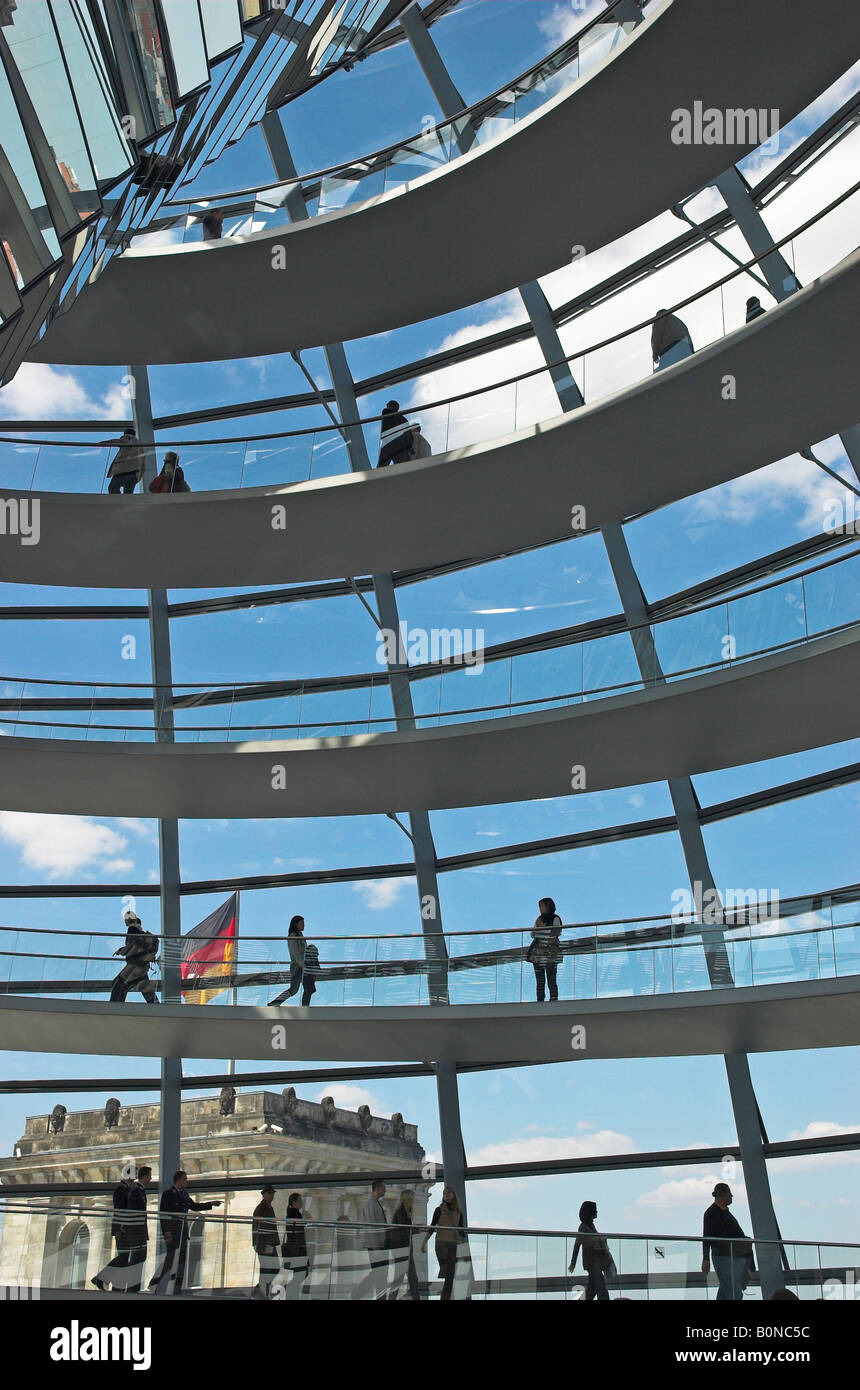 Inside glass dome building hi-res stock photography and images - Alamy