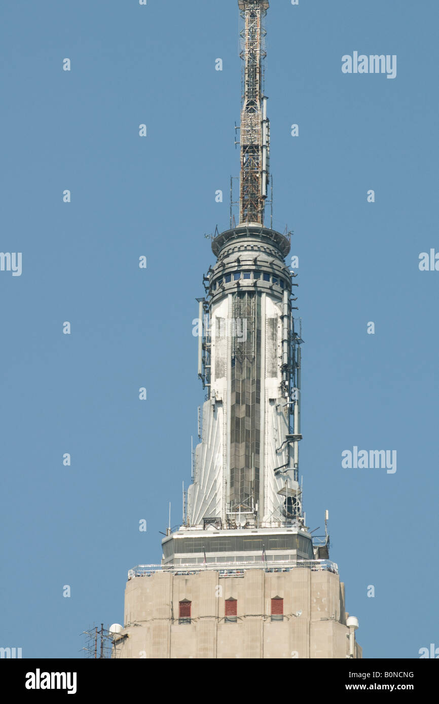 Spire of the Empire State Building, New York Stock Photo - Alamy