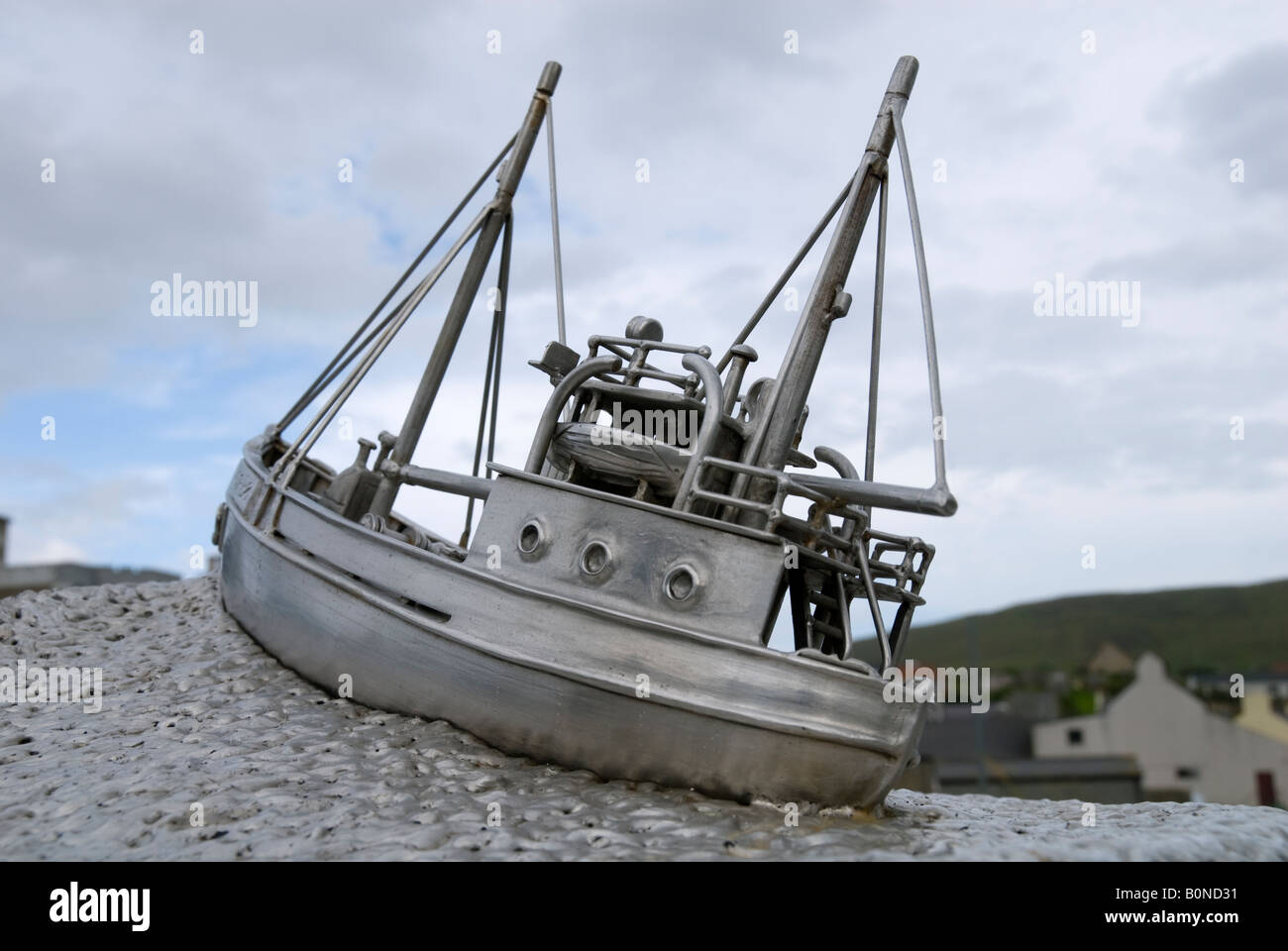Shetland Bus memorial, Scalloway, Shetland Islands, Scotland, UK Stock ...