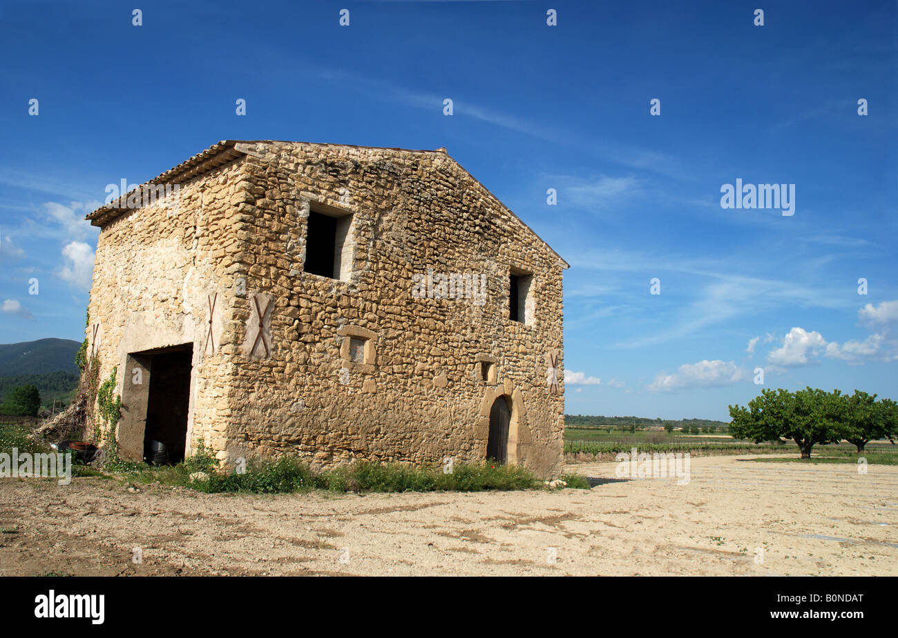 Old French barn Stock Photo - Alamy