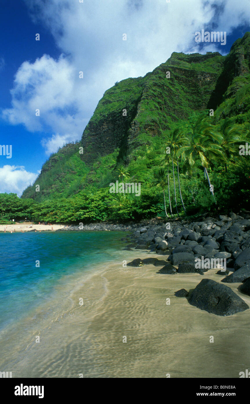 Ke e Beach on Kauii Hawaii USA Stock Photo - Alamy
