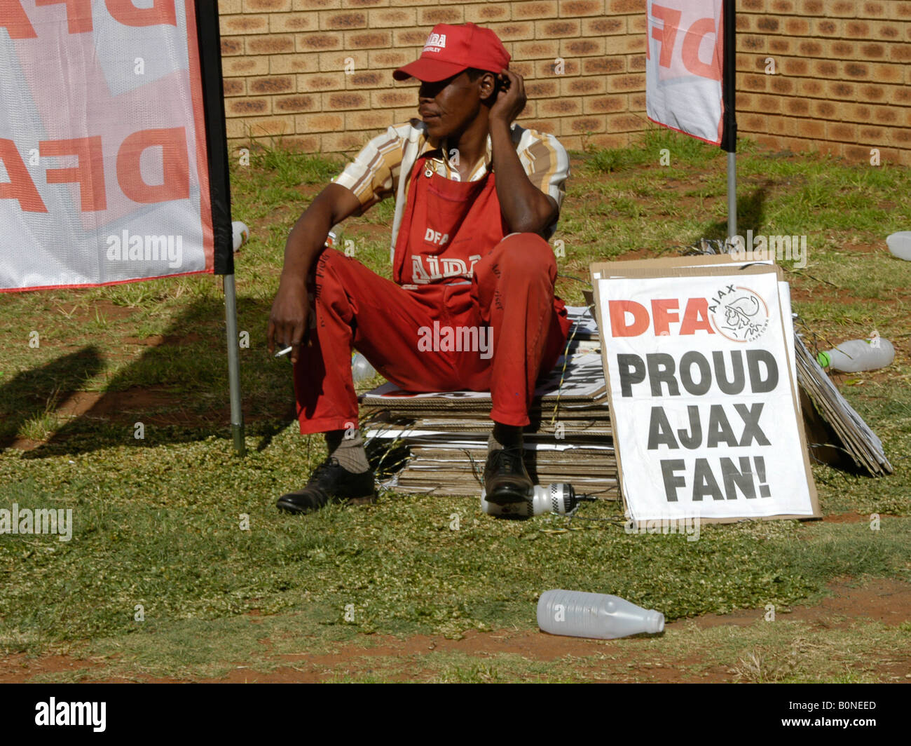 Black south africa fans hi-res stock photography and images - Alamy