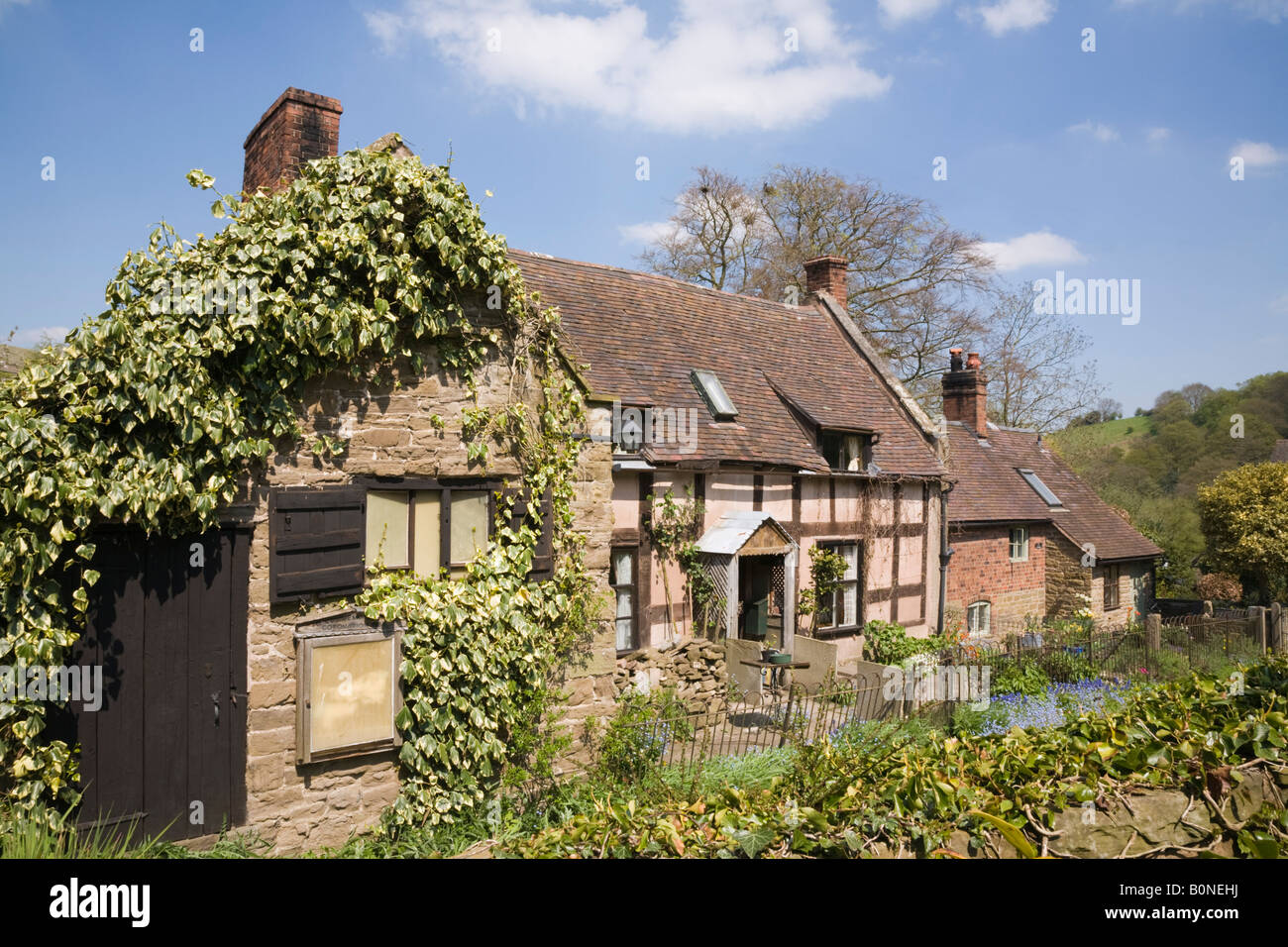 Quaint old cottage and outbuilding in rural village. Hope Bowdler ...