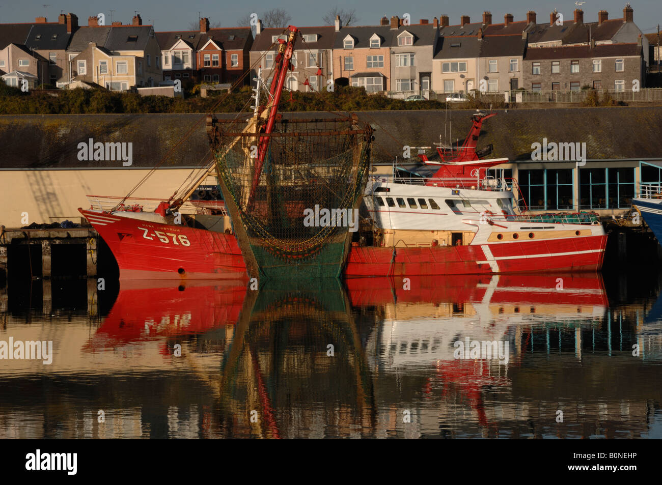Fishing trawlers Milford Haven Docks Milford Haven Pembrokeshire Wales ...