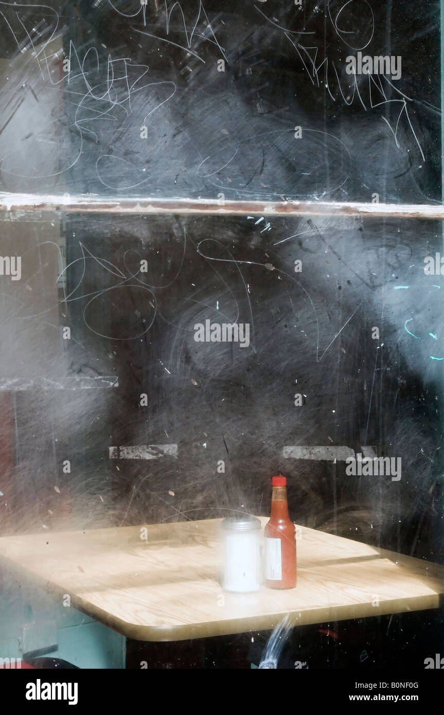 graffiti on window Stock Photo - Alamy