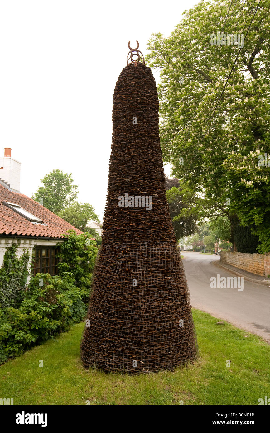 UK England Nottinghamshire Scarrington horseshoe pile created by ...
