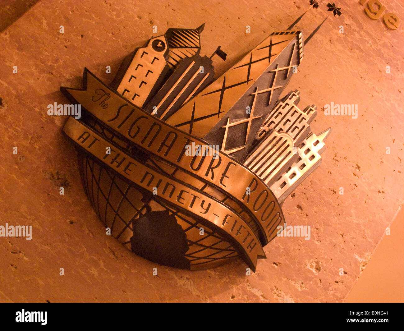 The signature room 95th restaurant bar skyscraper cocktail view hi-res ...