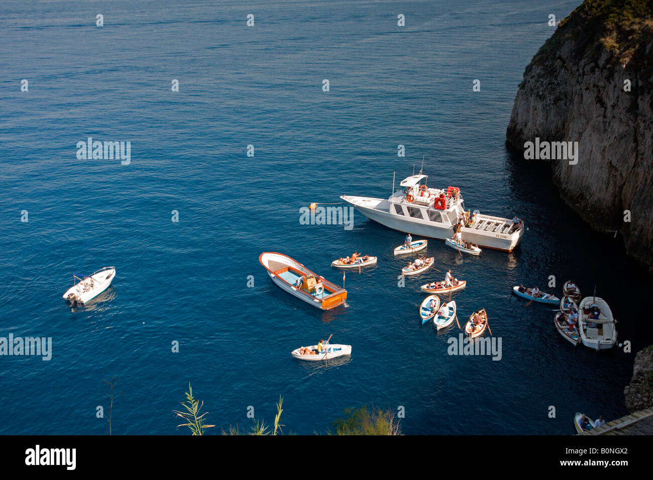 Capri Island: Blue Grotto Stock Photo - Alamy