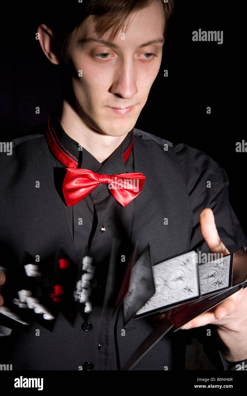 Magician doing tricks hi-res stock photography and images - Alamy
