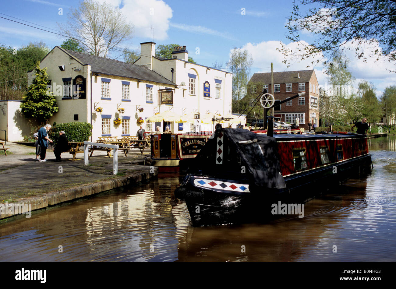 The Shroppie Fly Pub In Audlem Stock Photo - Alamy
