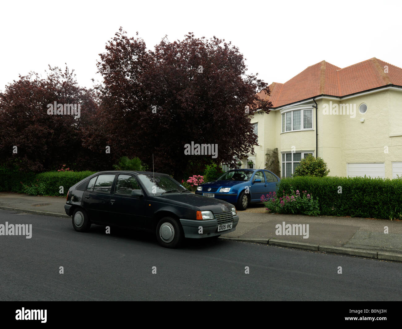 Blocking driveway hi-res stock photography and images - Alamy