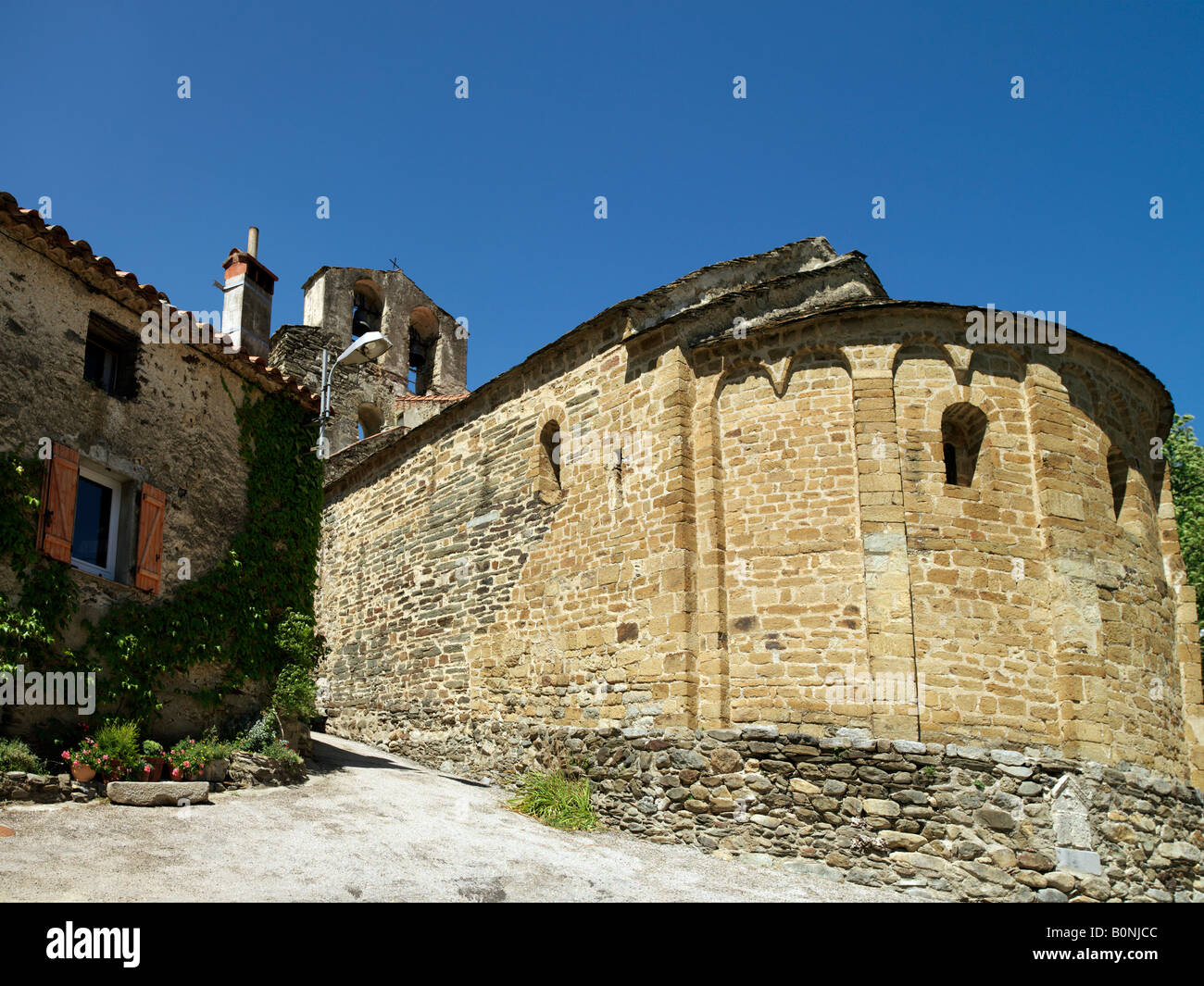Boule d'amont Village Stone Architecture France Stock Photo - Alamy