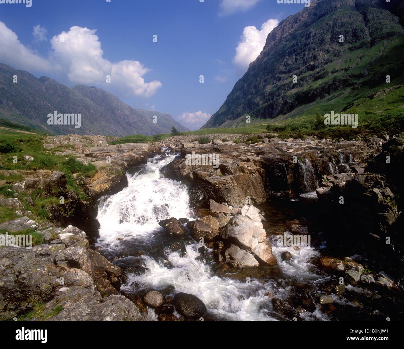 Waterfall on the River Coe in Glen Coe Stock Photo - Alamy