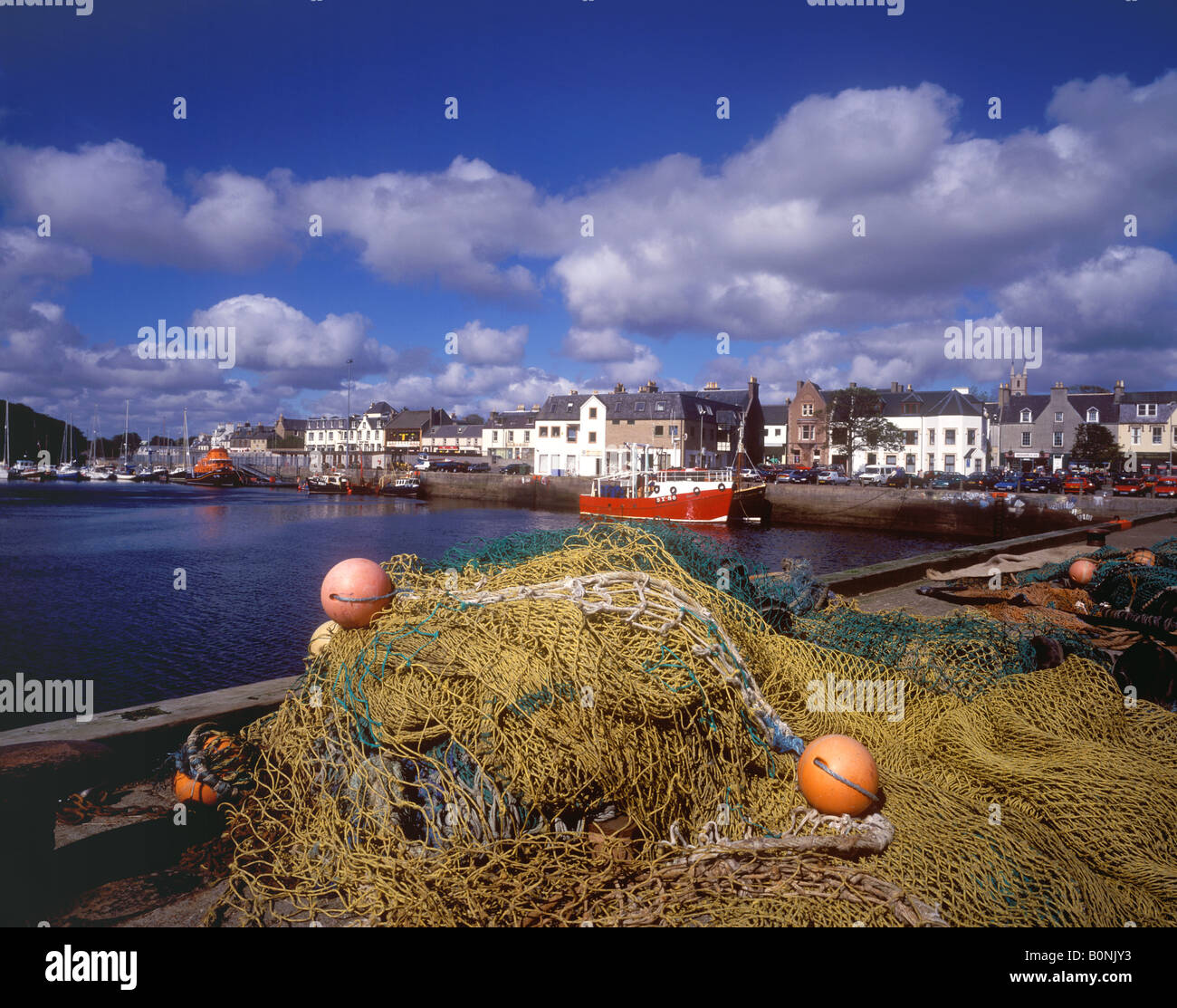 View from the quayside of Stornoway harbour Stock Photo - Alamy