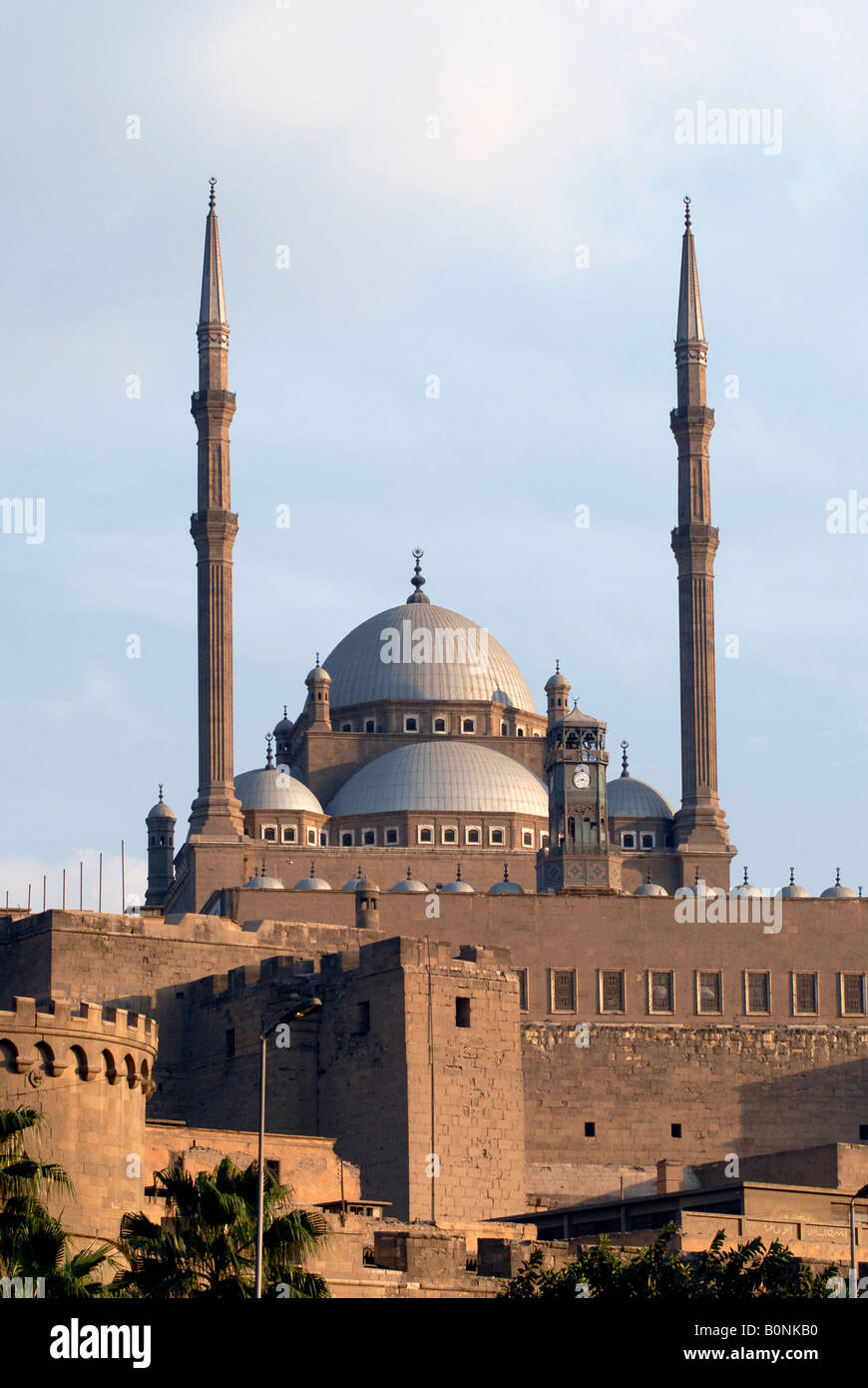 View of the Mosque of Mohammed Ali on the Citadel Cairo Egypt Stock ...