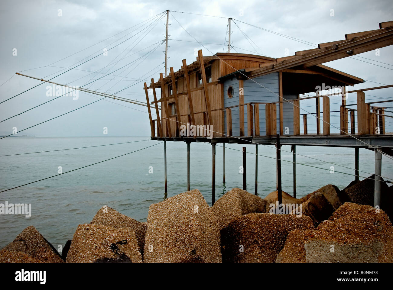 Trabucco old fishing machine hi-res stock photography and images - Alamy