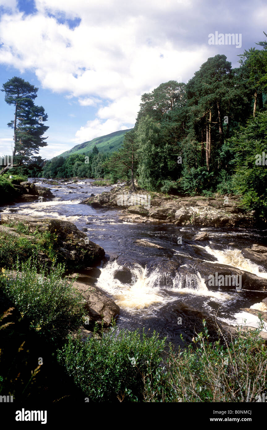 Killin - Falls of Dochart Stock Photo - Alamy