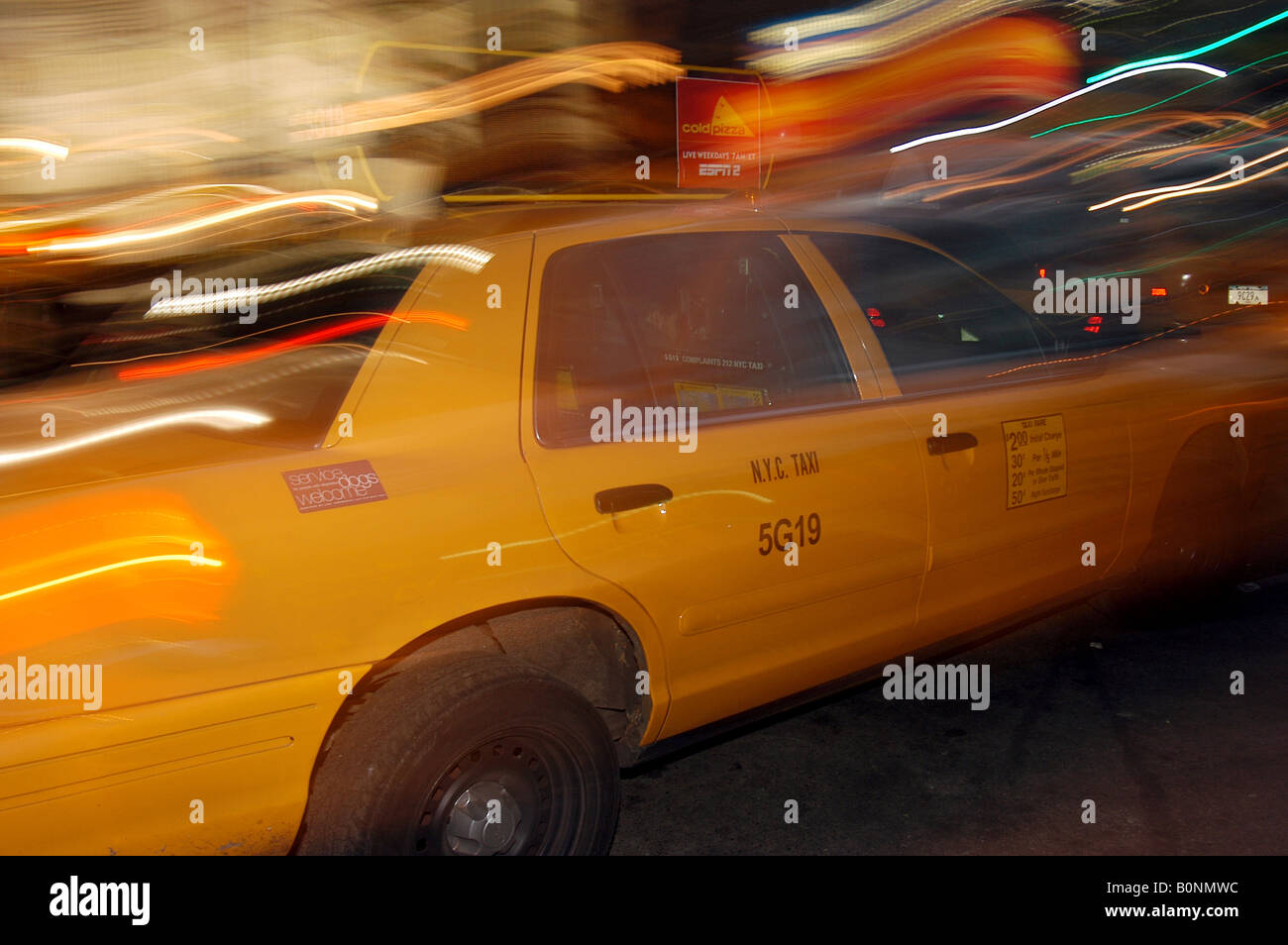 Yellow taxi land vehicle hi-res stock photography and images - Alamy