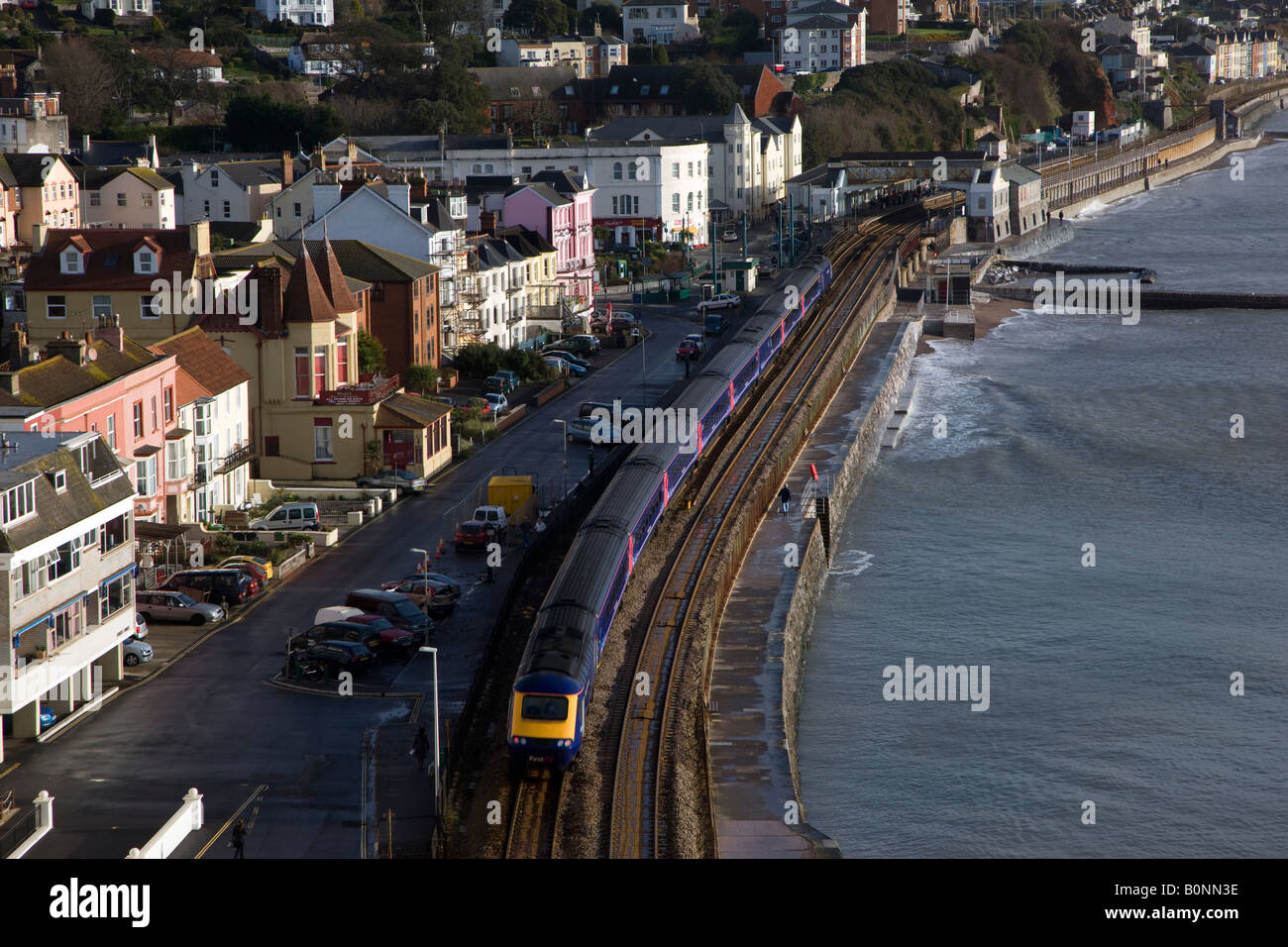 Railway seafront dawlish devon hi-res stock photography and images - Alamy