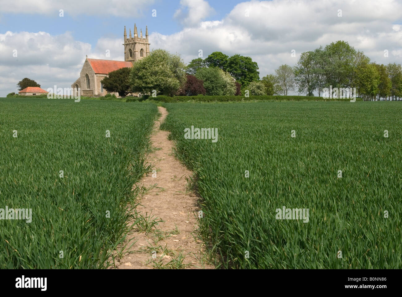 Public footpath ancient right of way leading to St Andrews Church ...