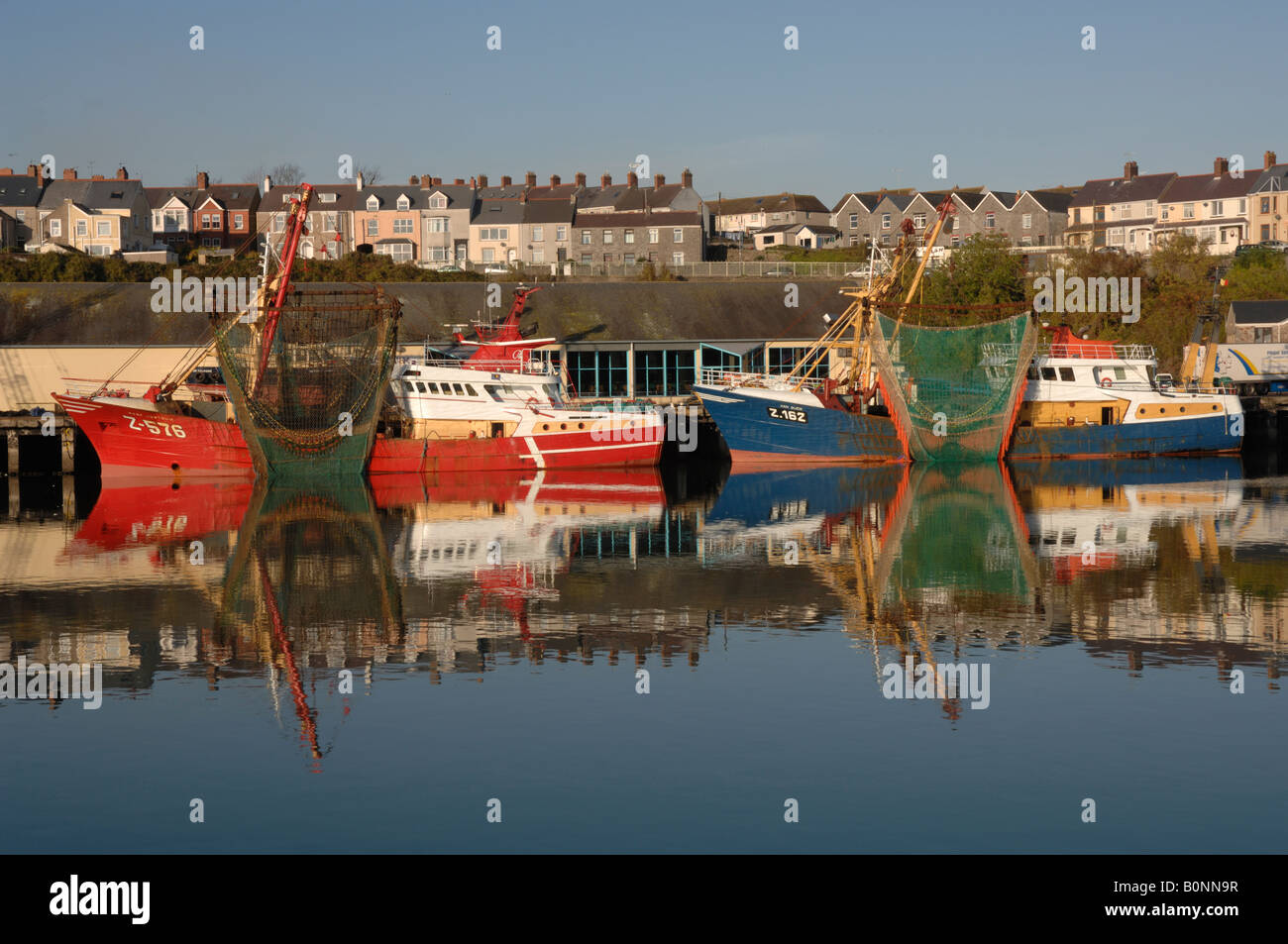 Fishing trawlers Milford Haven Docks Milford Haven Pembrokeshire Wales ...