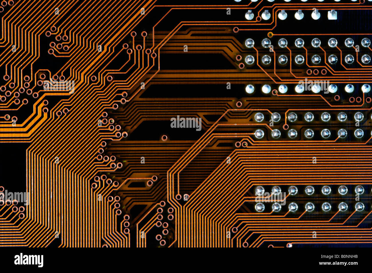 Printed circuit - motherboard - technology abstract Stock Photo - Alamy