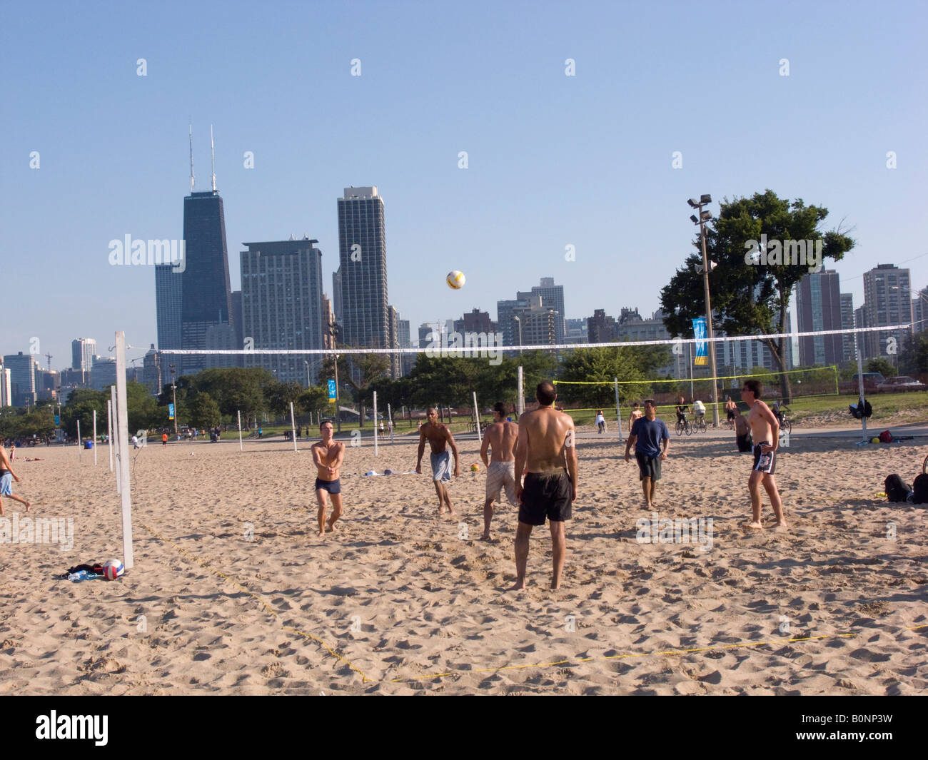 Volleyball Chicago Lakeside Stock Photo - Alamy