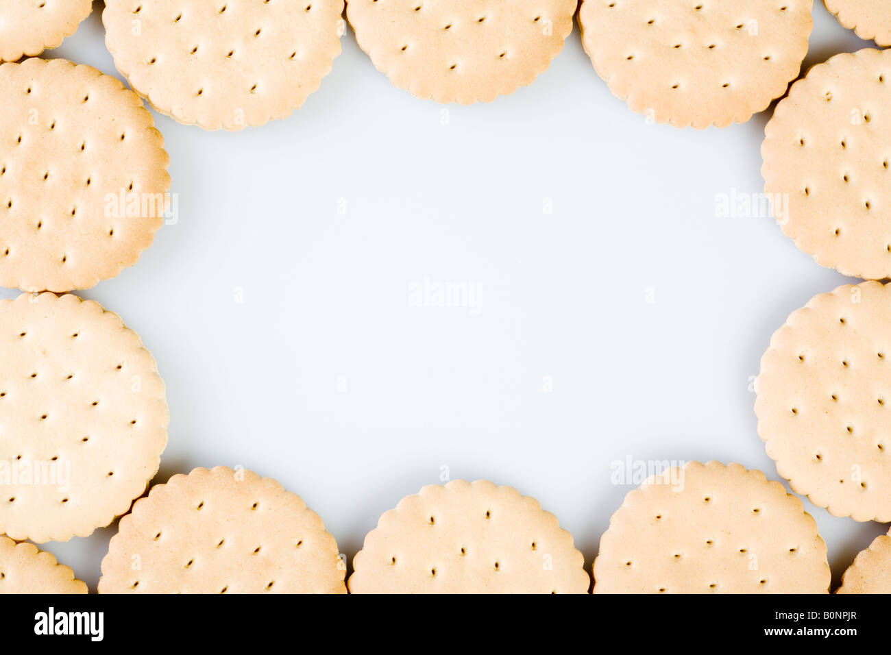 biscuits on a white background Stock Photo - Alamy