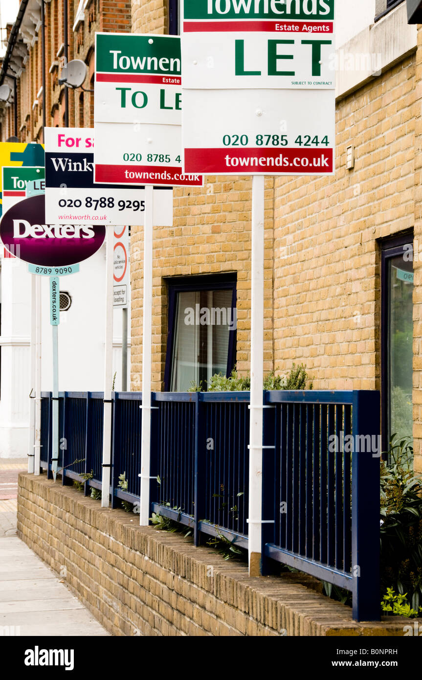 Various property signs hi-res stock photography and images - Alamy