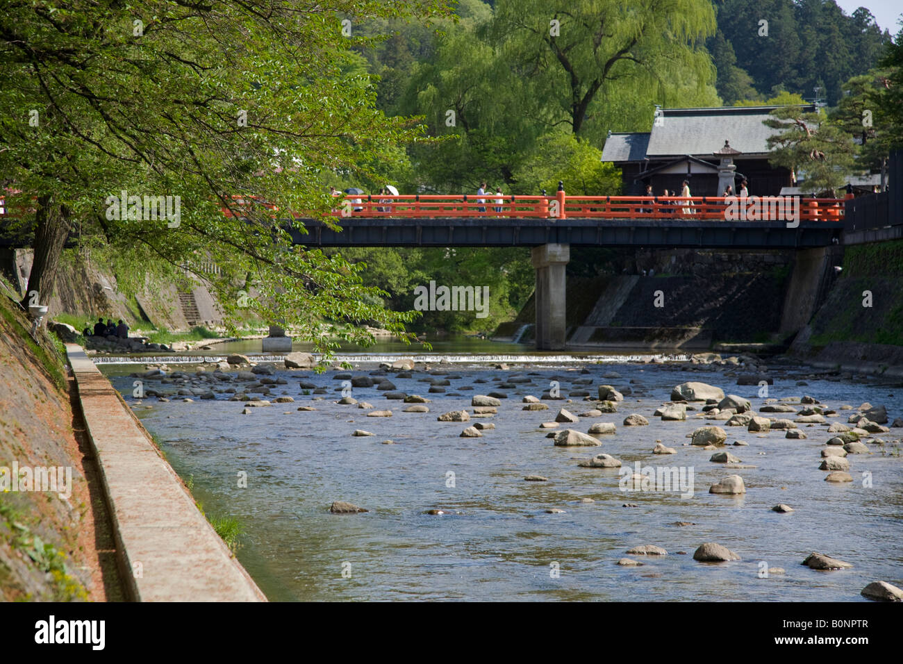 Nakabashi Bridge, Miyagawa River Stock Photo - Alamy