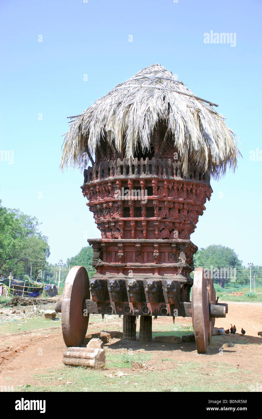 Temple procession chariot, Banashankari Temple, Karnataka, India Stock ...