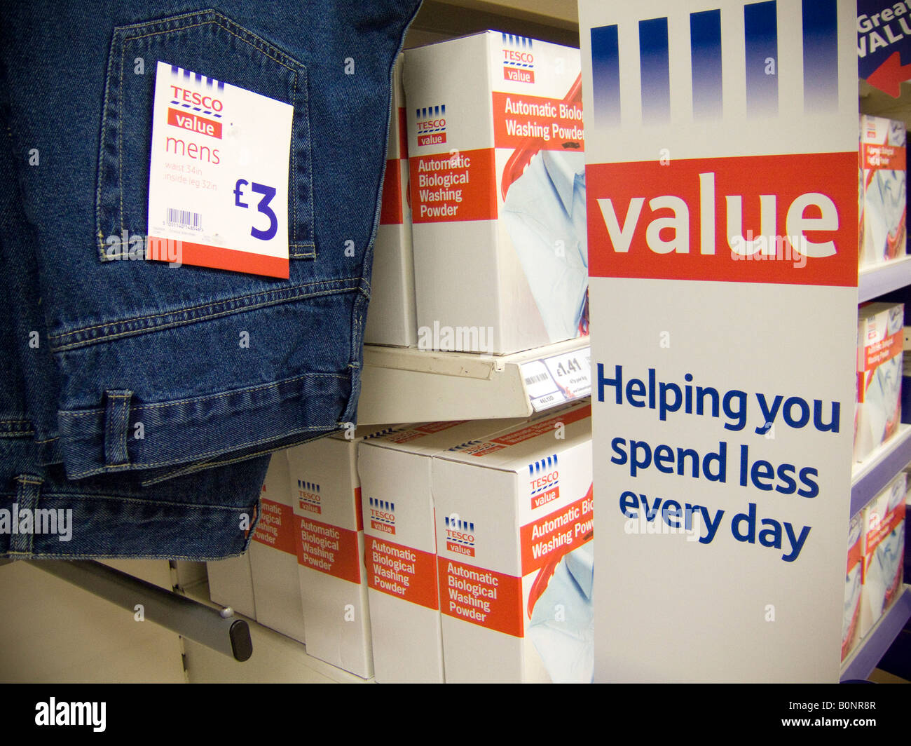 Value goods during a supermarket price war Stock Photo - Alamy