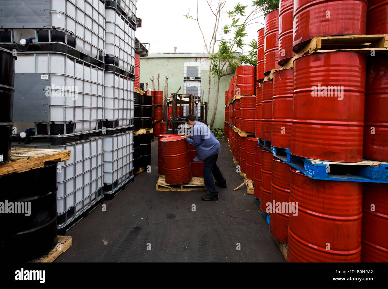 Petroblend factory blends petroleum products Los Angeles California USA ...