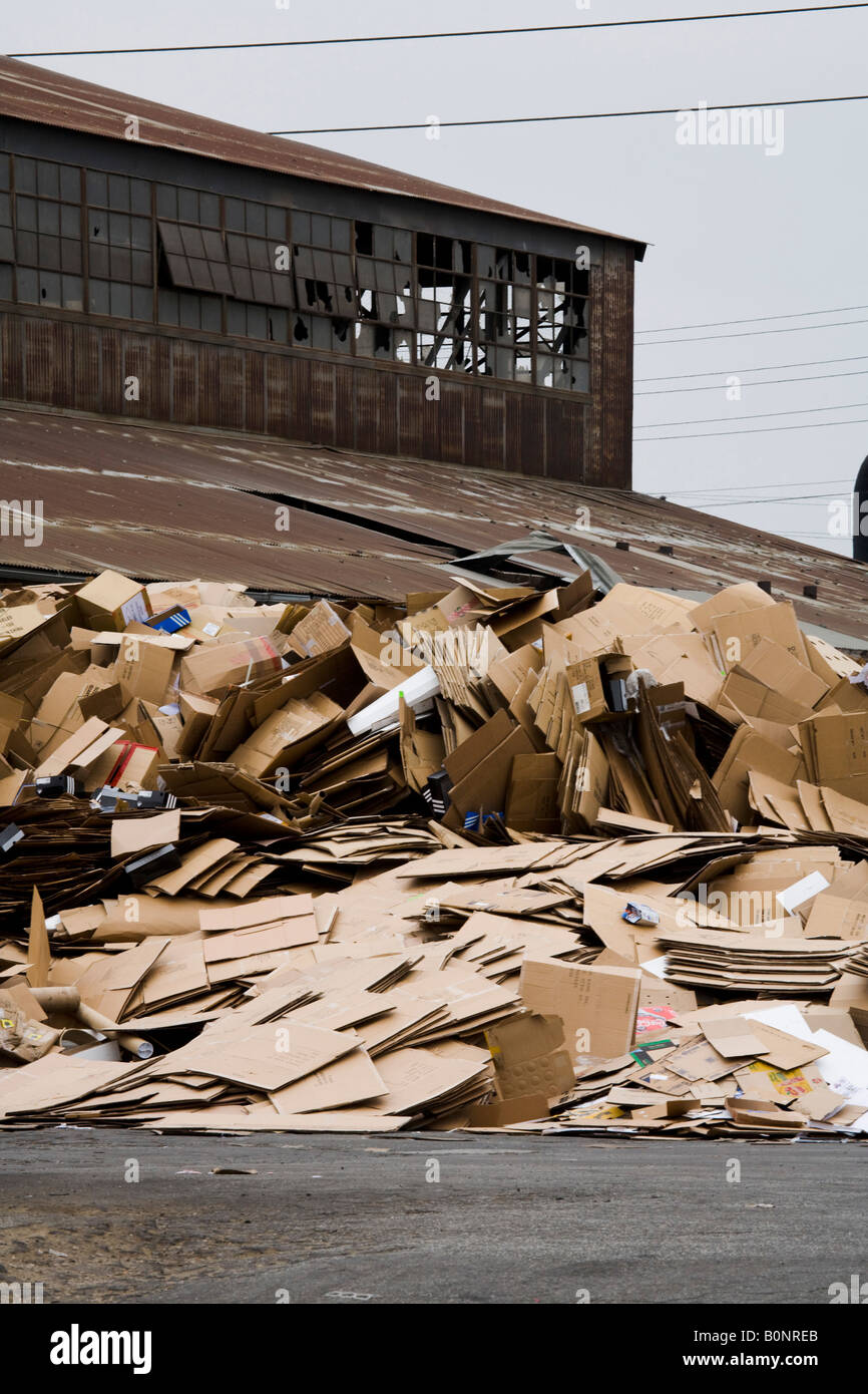 Recycling factory East LA Los Angeles California USA United States of ...