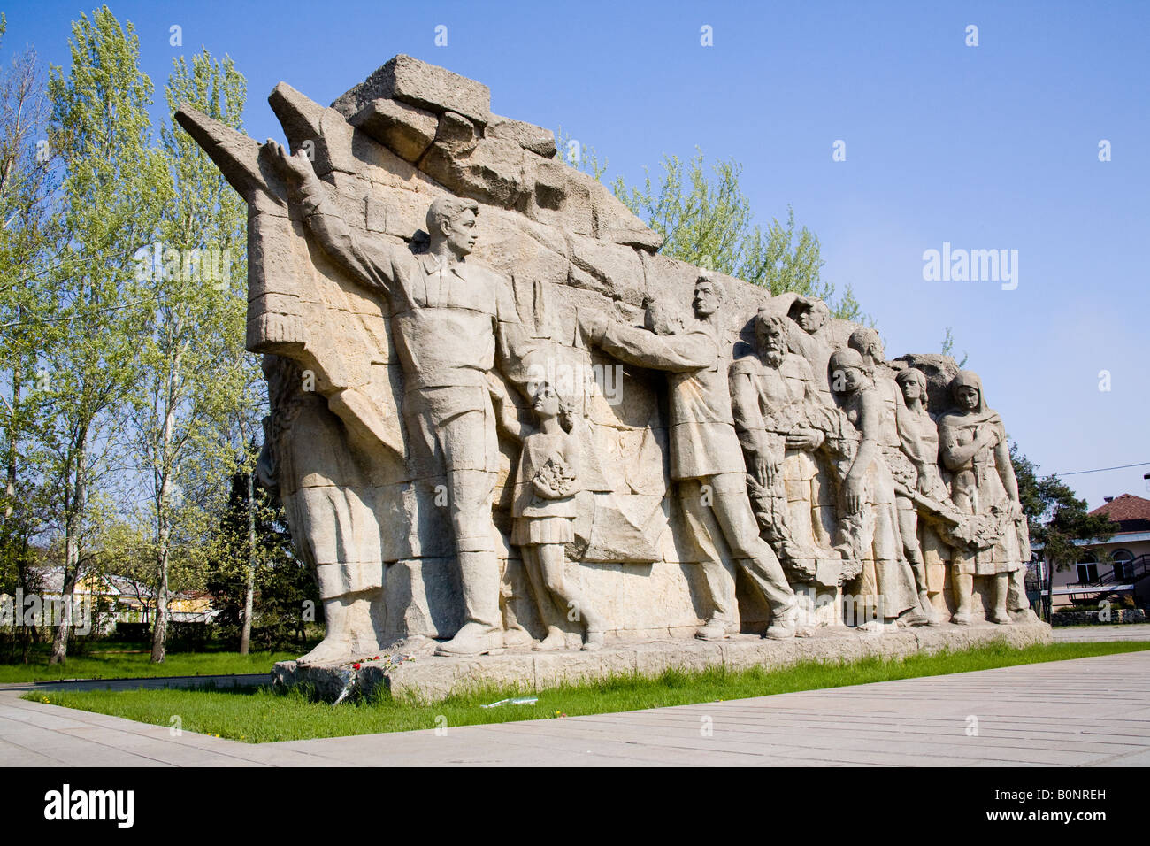 Entrance relief at Mamayev Kurgan, marking Red Army dead from the siege ...
