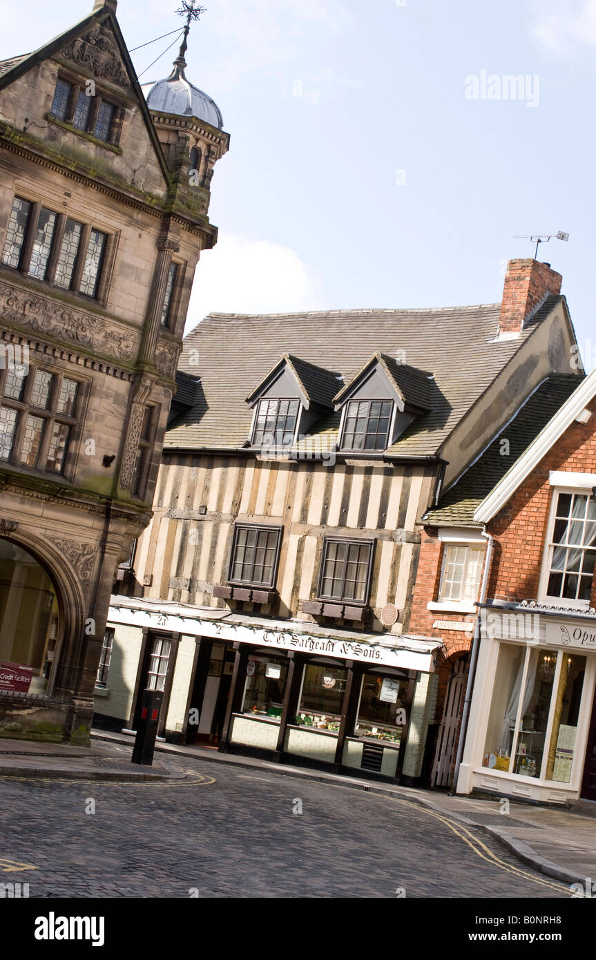 Market Place, Uttoxeter, Staffordshire, Bamford's Shop and Sargeants ...