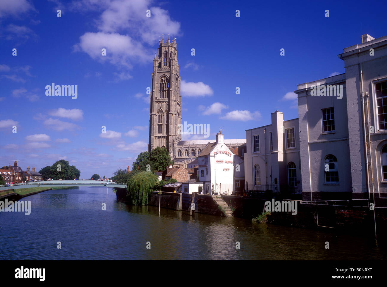 Boston - The octagonal lantern tower of St Botolph,s (Boston Stump) on ...