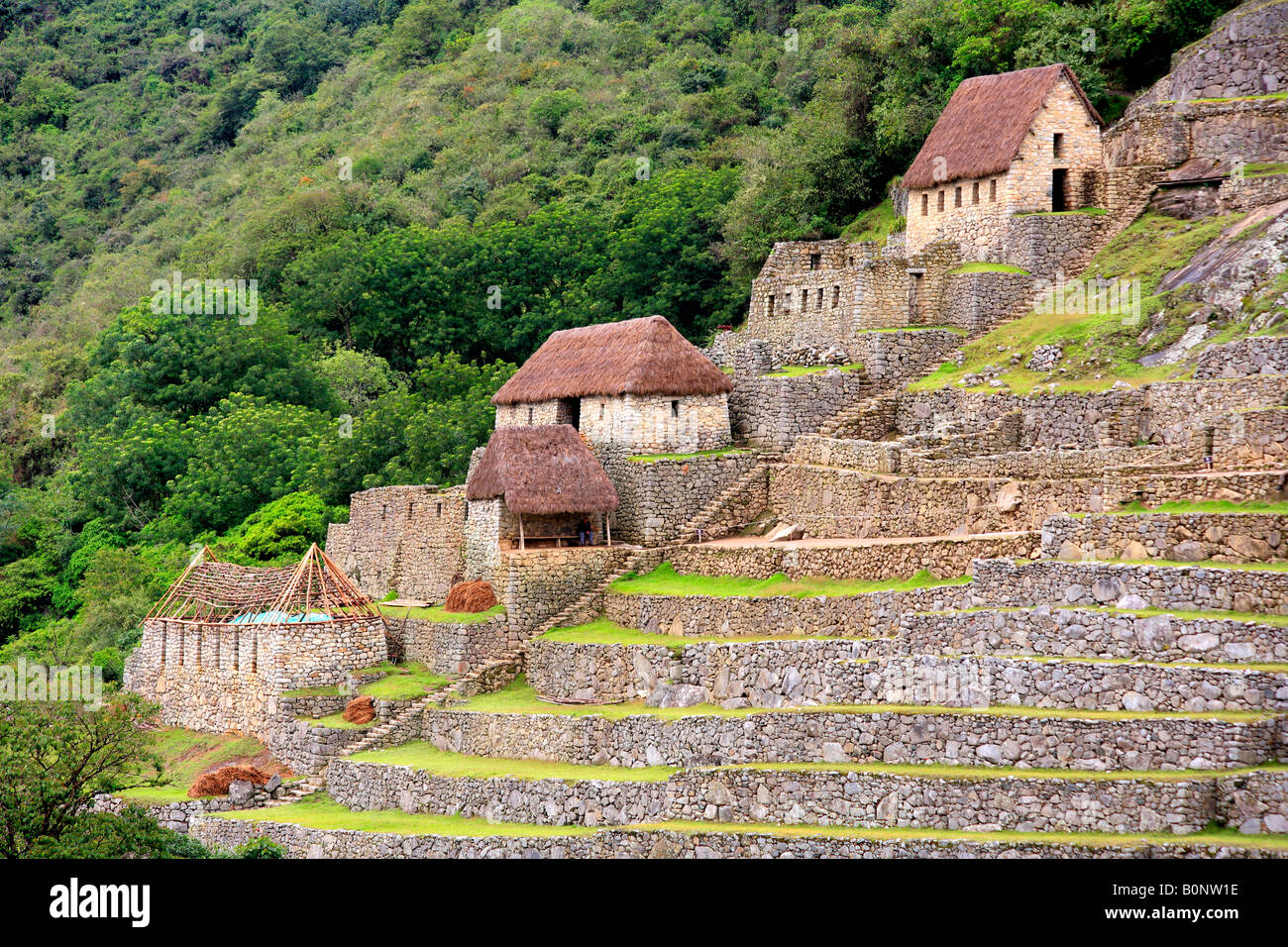 Machu Picchu Guardian Houses Agricultural Sector Urubamba river Valley ...