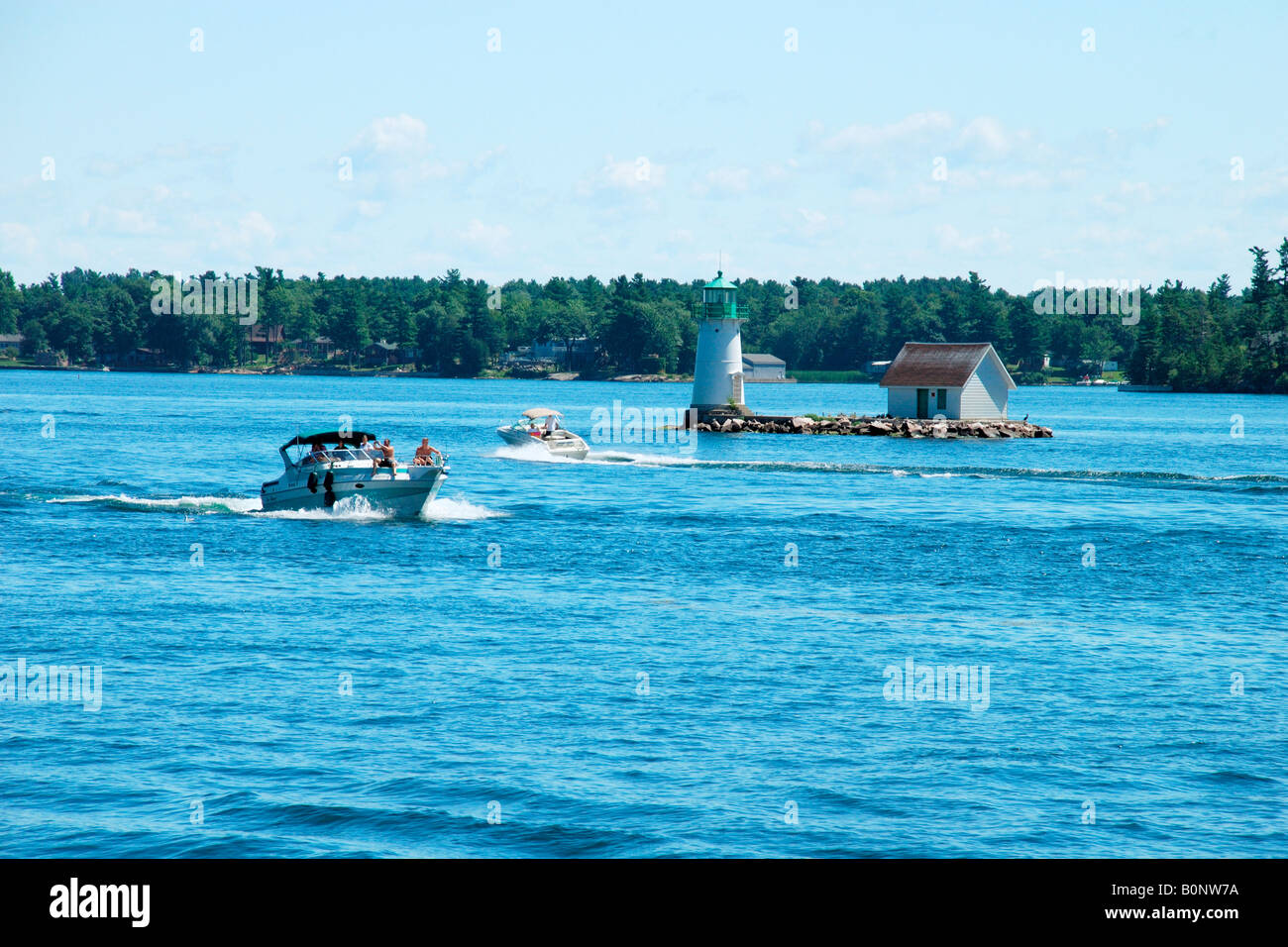 lighthouse st lawrence seaway thousand islands Stock Photo - Alamy