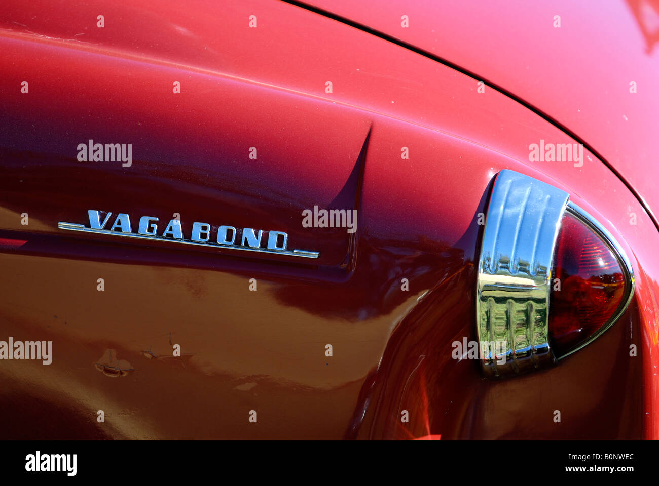 Badge of Vanguard Vagabond car Stock Photo - Alamy