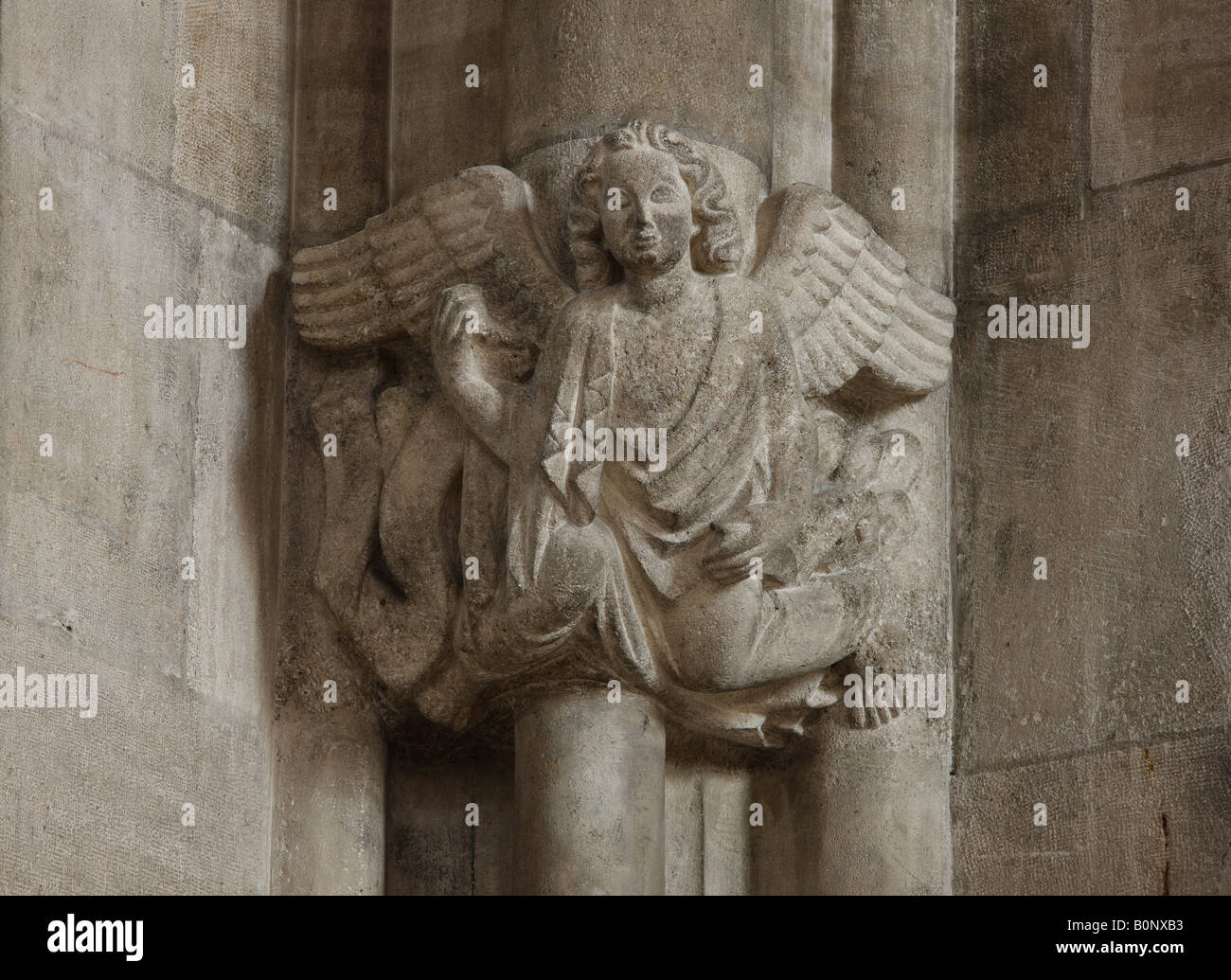 Wien, Stephansdom, Konsole im Chor, Engel Stock Photo - Alamy