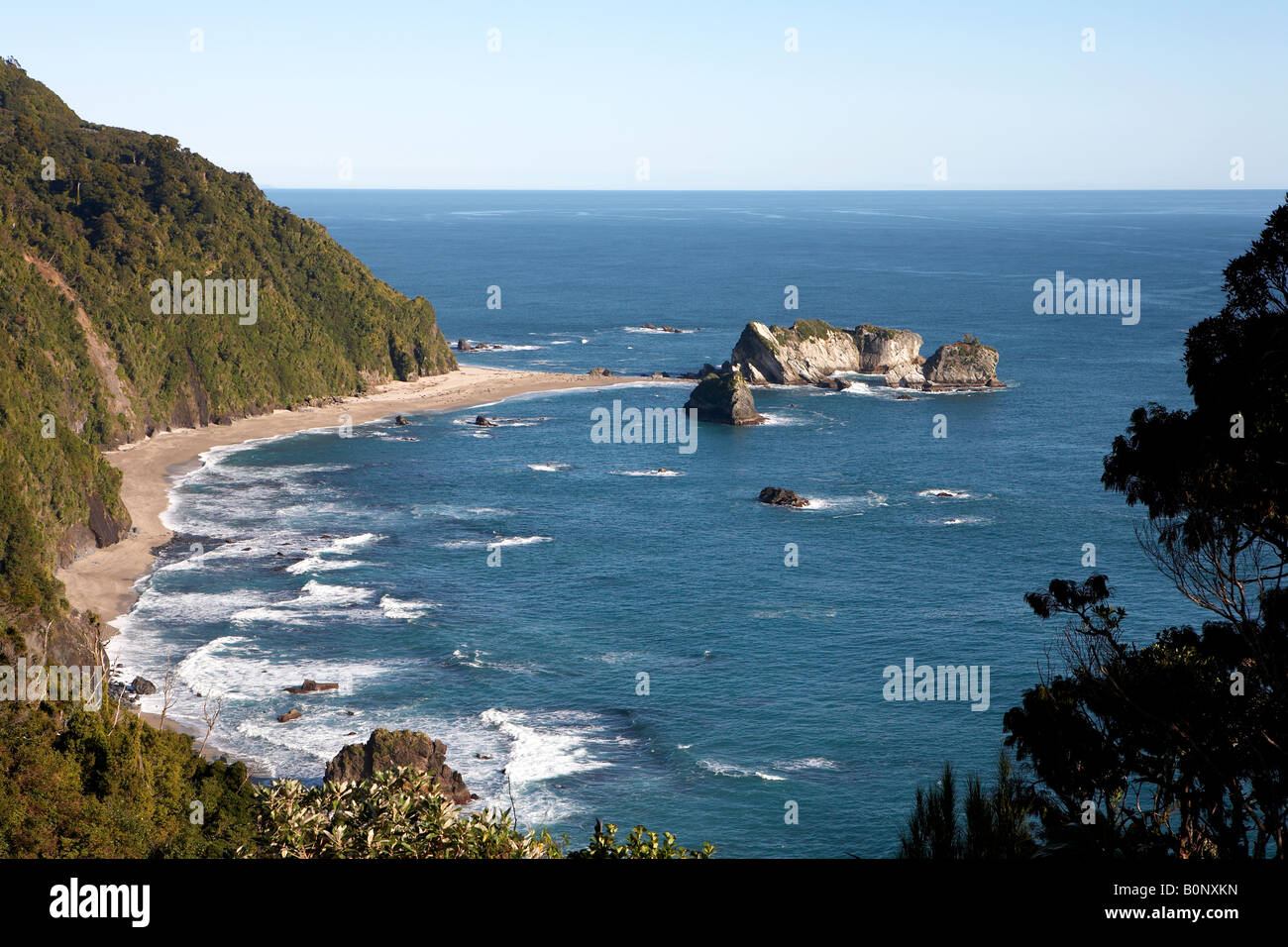 View from Knights Point, South Island, New Zealand Stock Photo - Alamy