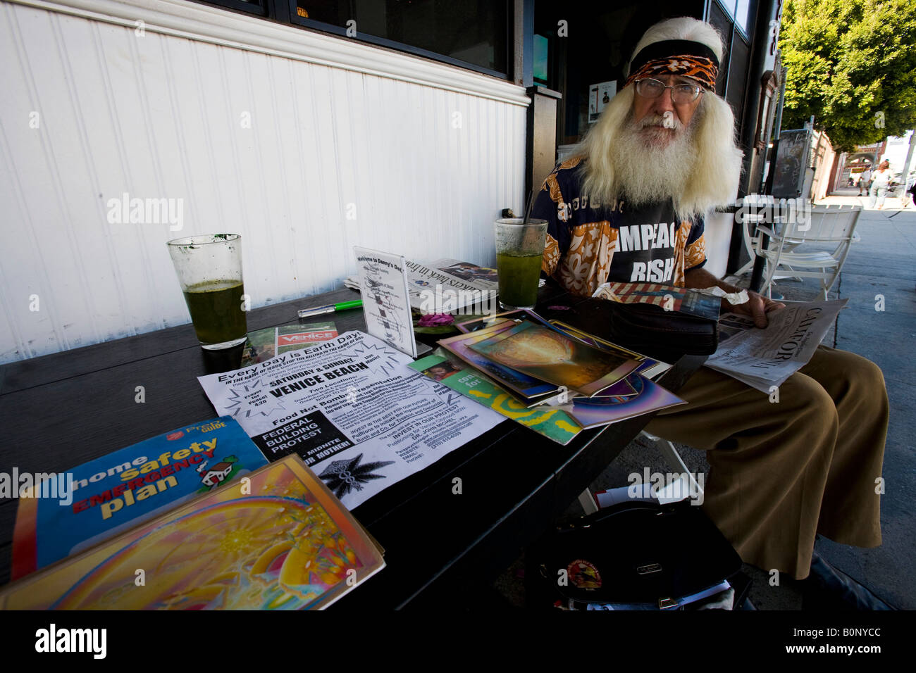 Dr John a homeless activist Venice Beach California USA Stock Photo - Alamy