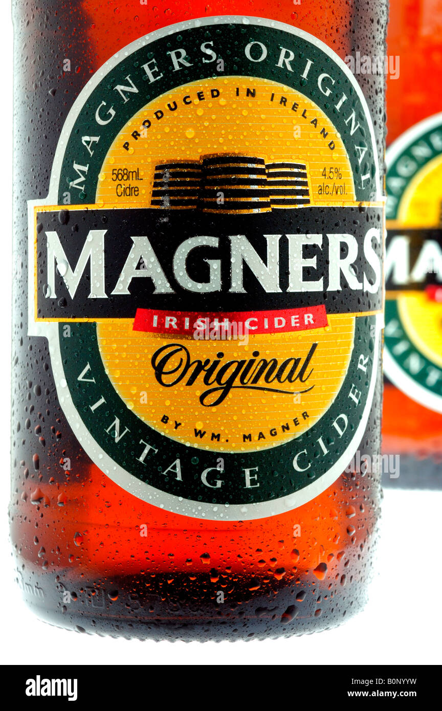Bottles of Magners Original Cider Stock Photo - Alamy
