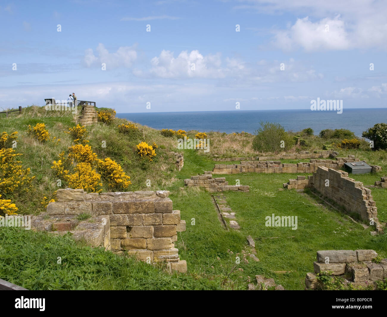 Remains of stone buildings at Peak Alum Works a historic Alum ...