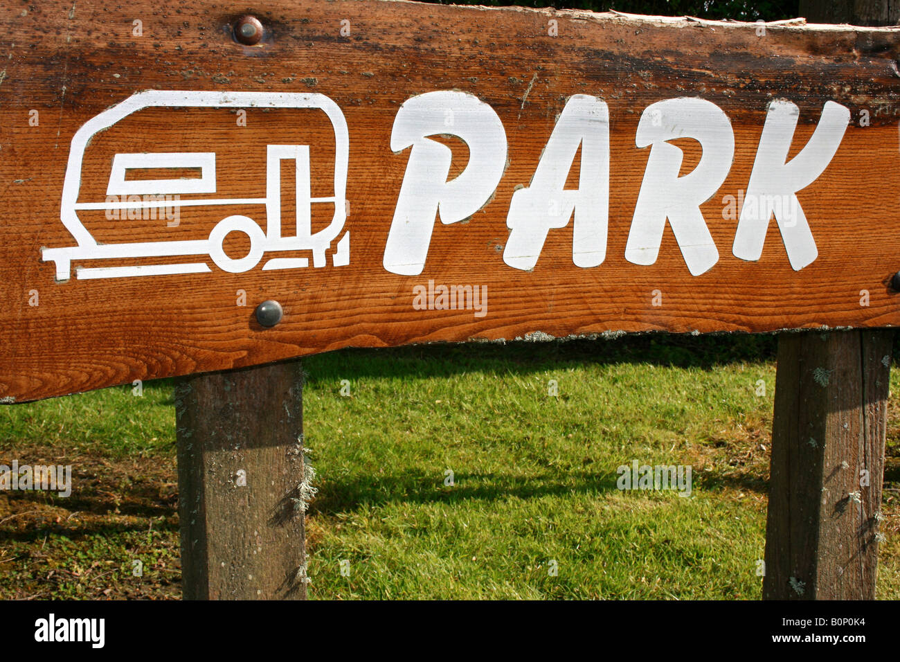 Caravan park sign hi-res stock photography and images - Alamy