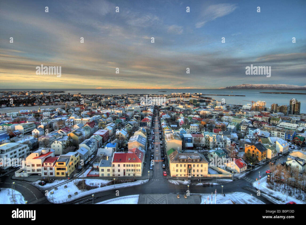 Reykjavik ariel view hi-res stock photography and images - Alamy