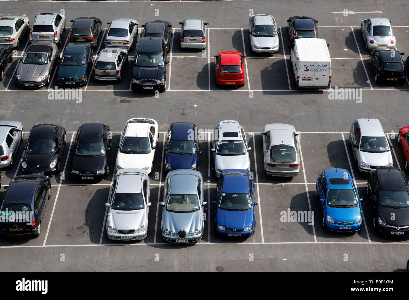 looking down over castle car park tower street york north yorkshire ...